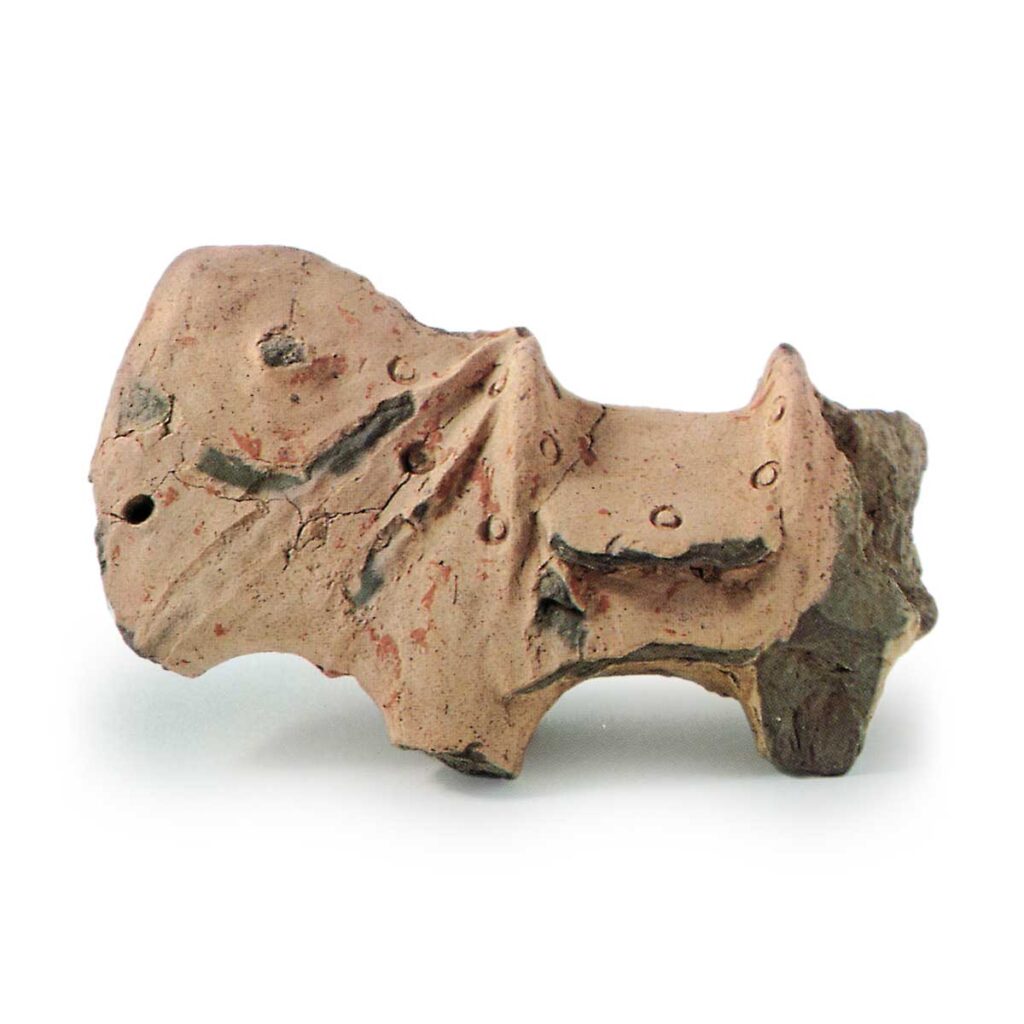 Haji ware: figure of horse painted in vermilion. – Ceramics Story