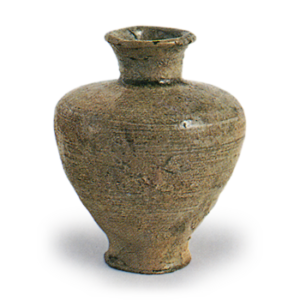 Seto ware: Small jar with ash glaze – Ceramics Story