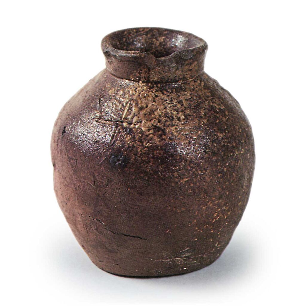Echizen ware: ohaguro (tooth-stain pigment) jar. | Ceramics Story