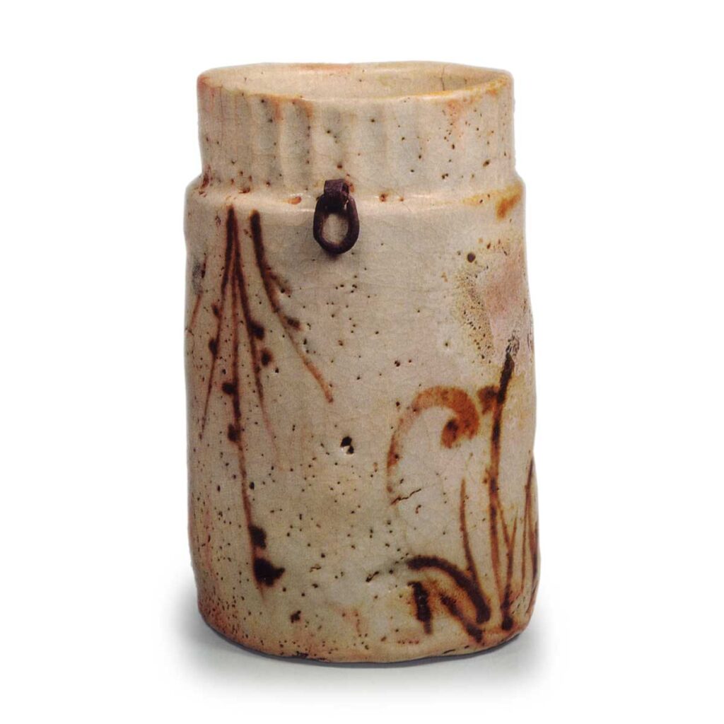 Shino flower pot of tabimakura type – Ceramics Story