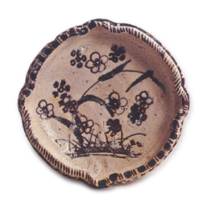 Shino mukozuke dish with miscanthus and plum blossom design – Ceramics ...