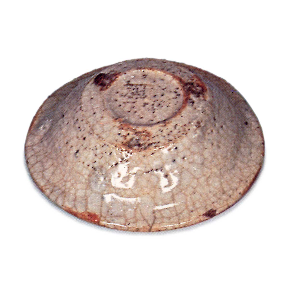 Shino wine pot with flowering grass design – Ceramics Story