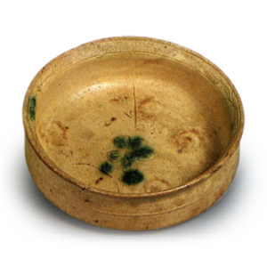 Yellow Seto bowl with plum-tree design – Ceramics Story