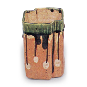 Oribe five cylindrical mukozuke bowls – Ceramics Story